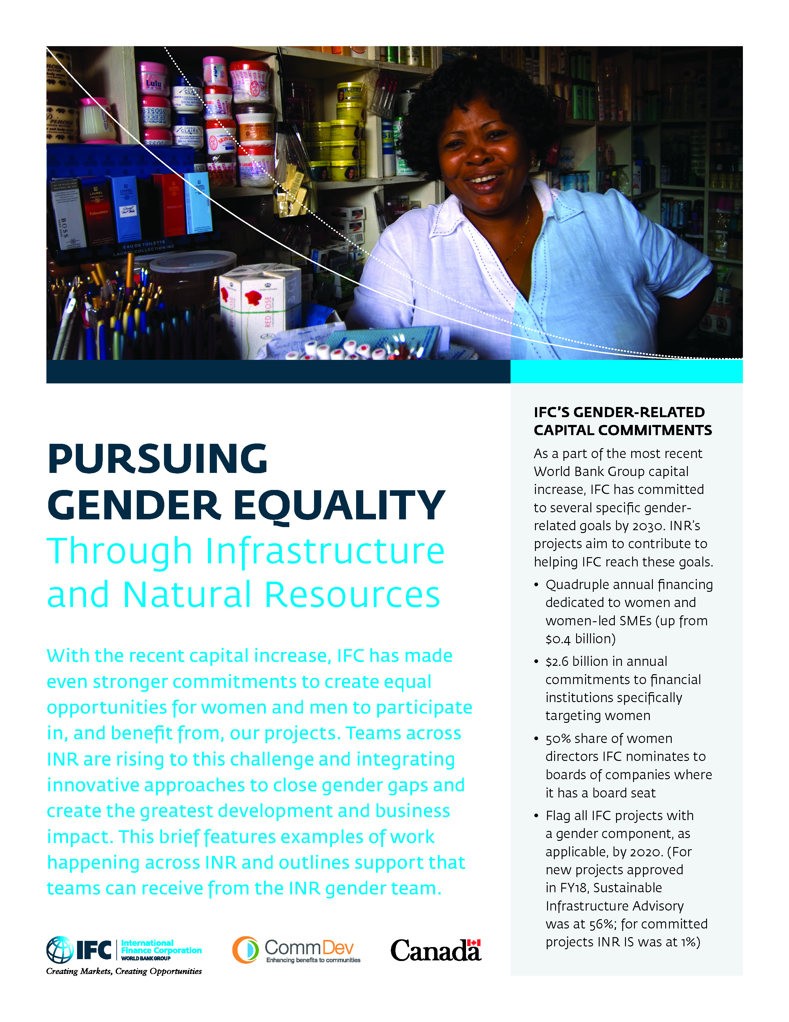 Pursuing Gender Equality Through Infrastructure and Natural Resources