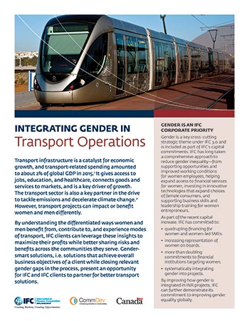 Integrating Gender in Transport Operations