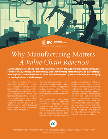 Fact Sheet: Why Manufacturing Matters
