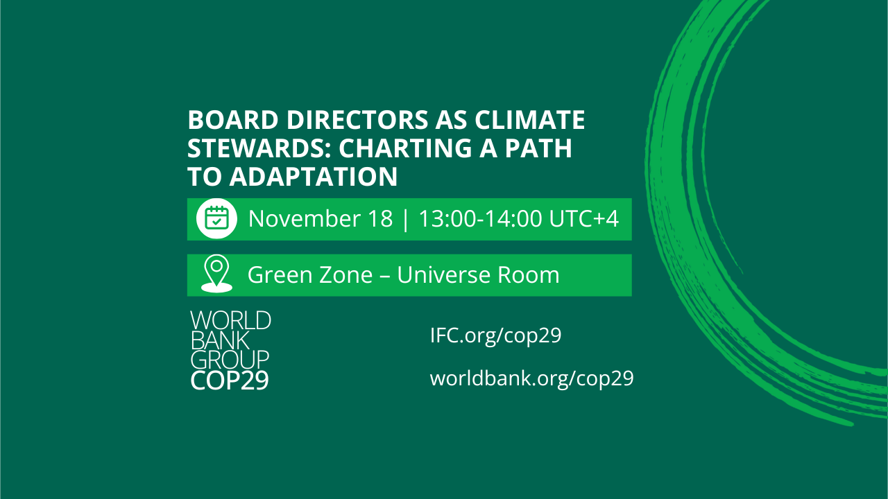 Board Directors as Climate Stewards: Charting a Path to Adaptation