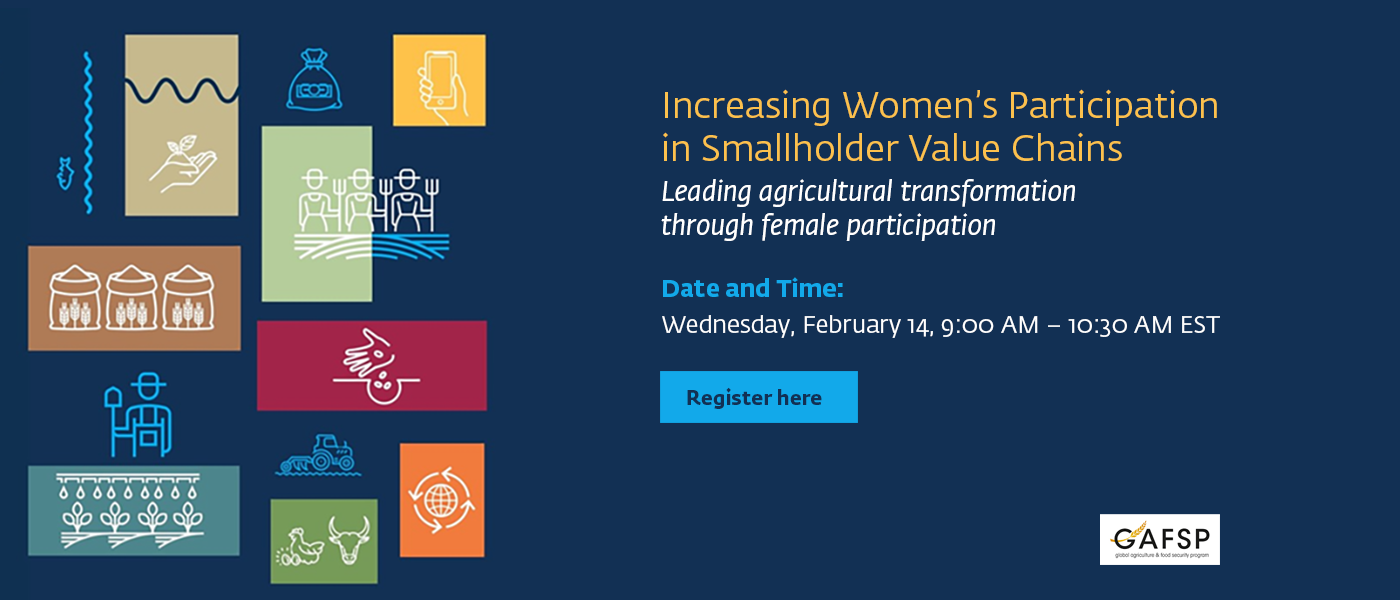 Increasing Women’s Participation in Smallholder Value Chains