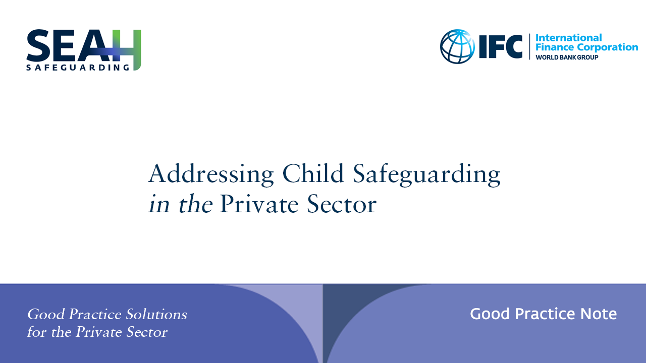Addressing Child Safeguarding in the Private Sector